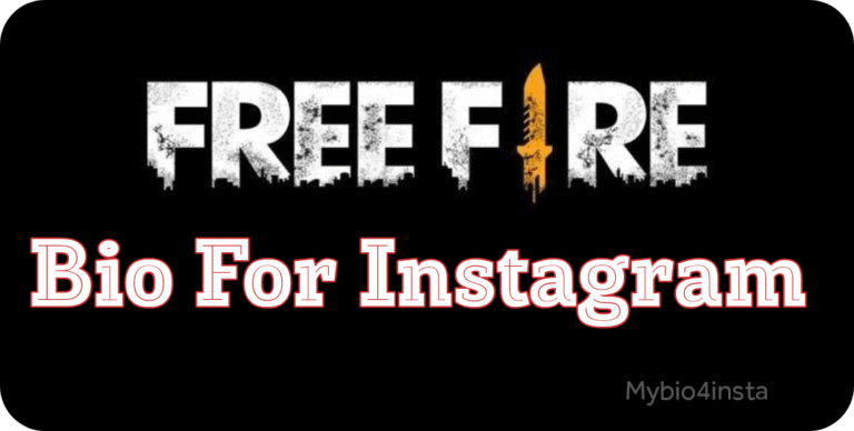150+ Best Free Fire Bio For Instagram | Free Fire Lover Bio For ...